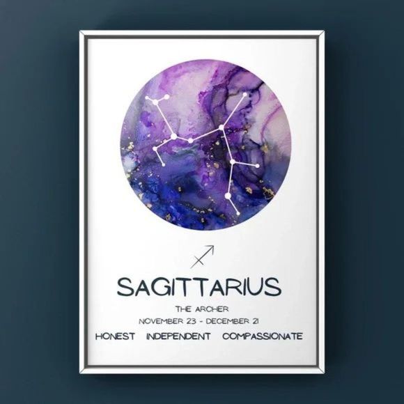 Triad Art & Design | Art | Sagittarius Zodiac Alcohol Inkabstract ...